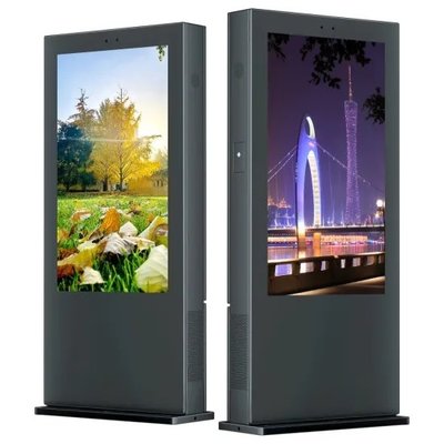 Indicador digital al aire libre del Super Slim 43inch IP65 LCD, pantalla LCD táctil con el ordenador de Windows y jugador de Android opcional