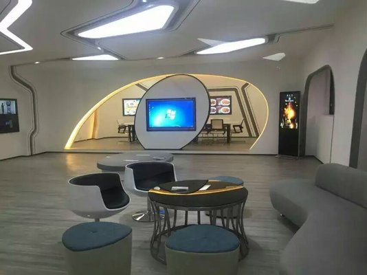 Wall Mounted Lcd Digital Signage LED Ring Light Selfie Booth For Shops / Weddings