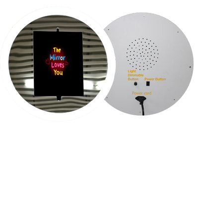 Wall Mounted Lcd Digital Signage LED Ring Light Selfie Booth For Shops / Weddings
