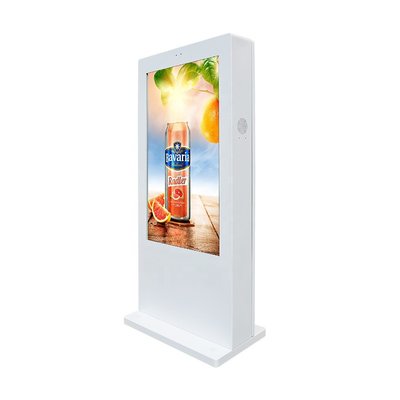 La publicidad al aire libre de Digitaces de la pantalla táctil defiende 32" - 98" la prenda impermeable IP65 3000 liendres