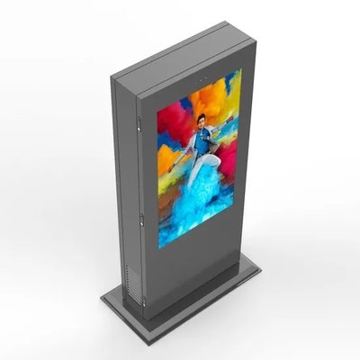 Quiosco al aire libre IP65 de la señalización de Digitaces del alto brillo CA 100~240V de 55 pulgadas con tacto