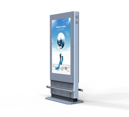 49" Outdoor Digital Kiosk High Resolution Double Side LCD Advertisement Player