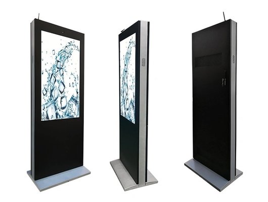 55 Inch Outdoor LCD Digital Signage Wind Cooled Vertical Screen Advertising Display