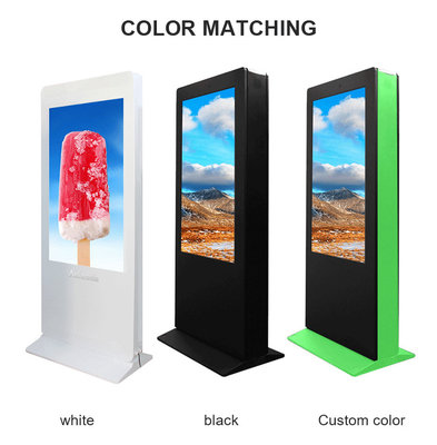 Quiosco de la prenda impermeable de la exhibición de la publicidad del Lcd de la señalización de WIFI Digital de la red del soporte del piso