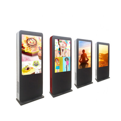 65 pulgadas - situación libre de la prenda impermeable de la exhibición del LCD del alto brillo con teledirigido
