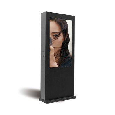 Quiosco de información al aire libre a todo color de la señalización del LCD Digital 65 pulgadas que hacen publicidad del vídeo