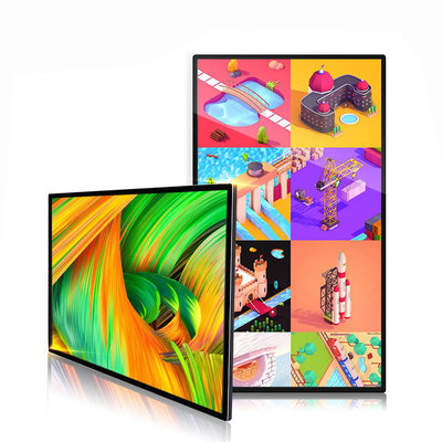 Remote Control Digital Signage Monitor Display 65 Inch With Aluminum Heat Sink