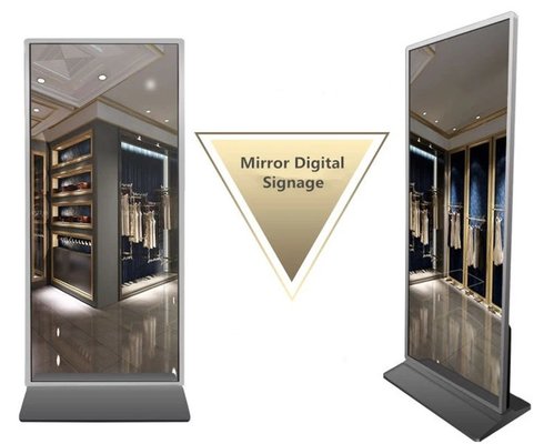 Equipo electrónico del anuncio del Lcd de la exhibición interior del espejo liendres de 55 pulgadas 450