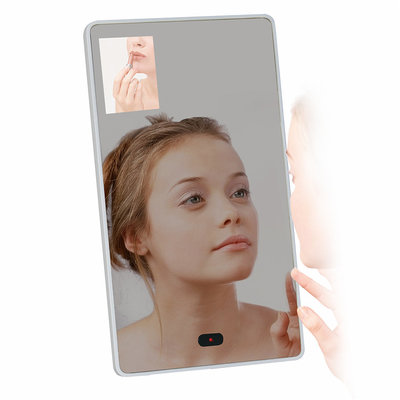 Exhibición interactiva de la publicidad del Lcd del cuarto de baño, prenda impermeable de la publicidad del espejo de Digitaces
