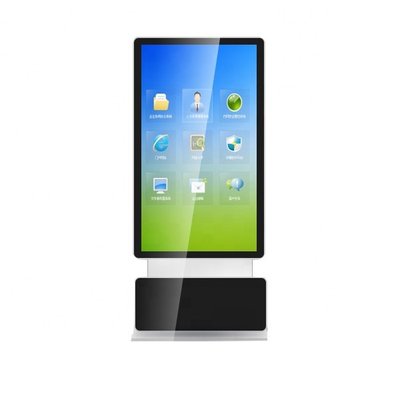 Tótem independiente de la publicidad del tacto de Android IR de la señalización de Digitaces de la pantalla rotativa con teledirigido