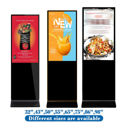 Señalización independiente de Digitaces de la forma delgada, pulgada interior de la pantalla 32-98 de la publicidad del LCD