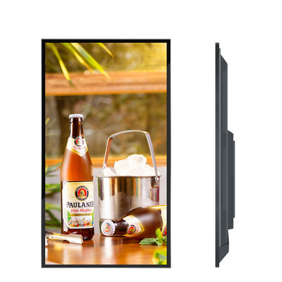soporte/piso de la pared del quiosco del indicador digital de la pantalla táctil 450cd/m2 que se coloca opcional