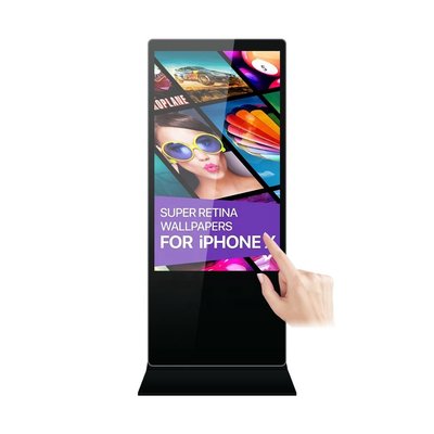 Brillo de la pulgada 450cd/m2 del quiosco 65 de la pantalla táctil de la señalización de Digitaces del centro comercial del LCD