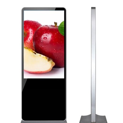 Pantalla táctil interior del Lcd del soporte del piso Digital de la señalización independiente de Wifi Android 50/60Hz