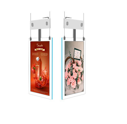 Señalización montada techo vertical de la pantalla táctil de Digitaces garantía de 55" 1 año