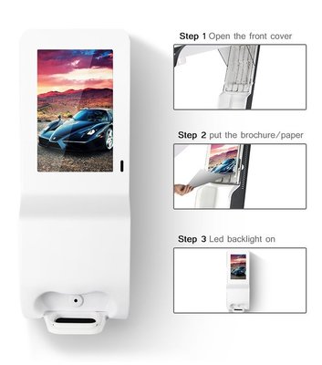 El indicador digital de la pantalla táctil de poca injerencia de la parte posterior del LED auto de 21,5 pulgadas dispensa por el sensor
