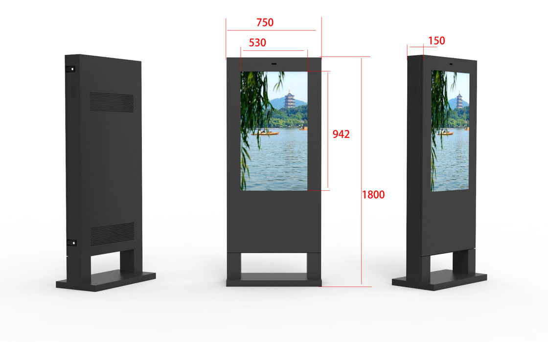 Piso promocional de 43 pulgadas de Dedi que coloca la exhibición al aire libre del lcd del wifi de Android