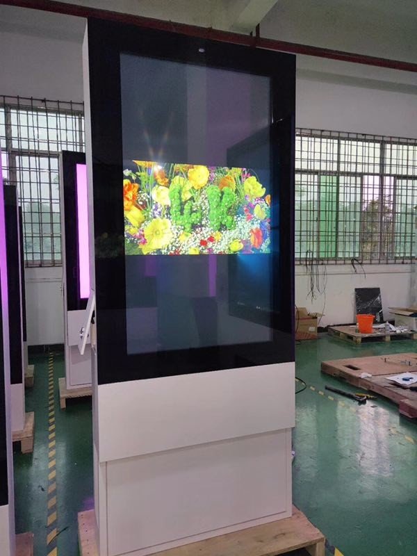 55 Inch Double Sided Touch Screen Outdoor Digital Totem For Digital Signage Display