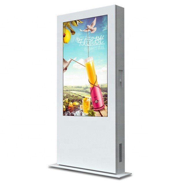 Floor Standing Outdoor LCD Digital Signage 4K High Brightness LCD Panel