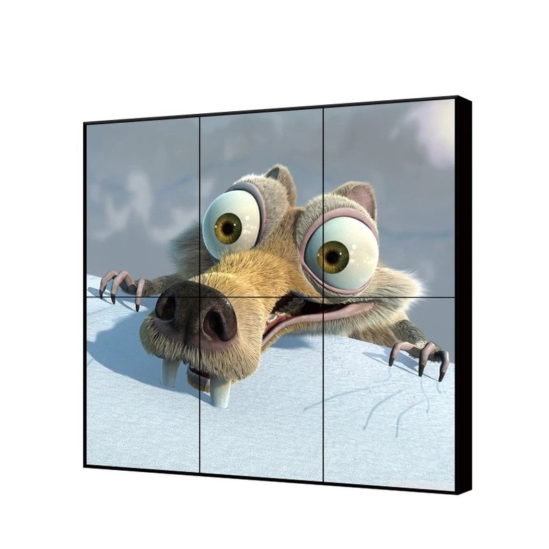 3.5m m ángulo de visión video inconsútil de 55 de la pulgada del LCD varios idiomas de la pared 178/178 grado
