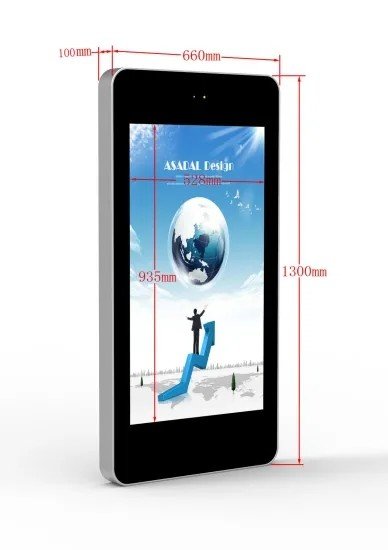 1920*1080 Resolution Outdoor LCD Digital Signage 49 Inch Ultra Thin High Brightness