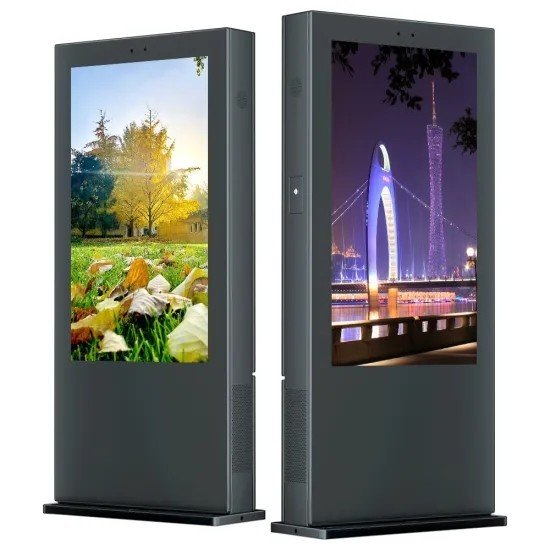 Señalización a prueba de polvo impermeable al aire libre de Dedi 55inch IP65 LCD Digital con el sistema de enfriamiento del vidrio y del aire acondicionado de AR