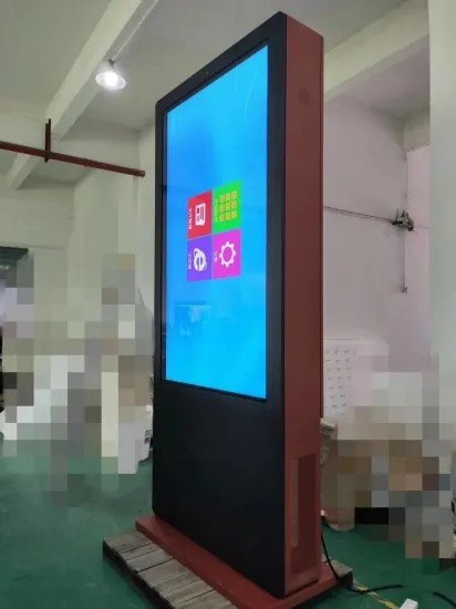 IP65 55inch 2000 Nits Outdoor LCD Digital Signage Touch Screen with 4G Network