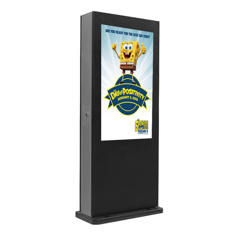Pulgada al aire libre ultra fina 150m m de la señalización HD 55 del LCD Digital que hace publicidad con el enfriamiento de la fan