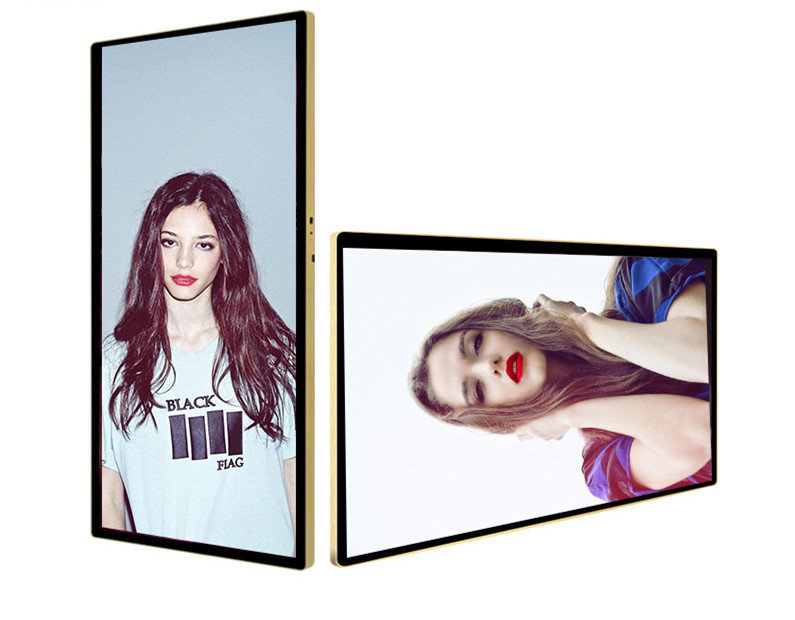 65 Inch LCD Screen Wall Mounted Digital Signage Wifi Outdoor With Remote Control