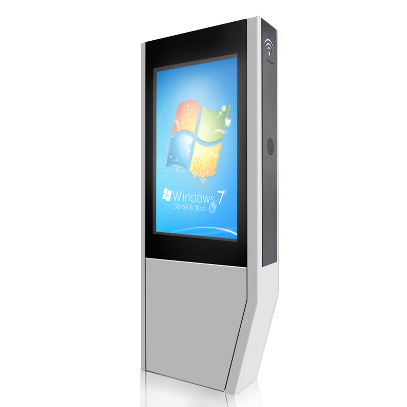 La exhibición impermeable 55" de la señalización de IP65 Lcd Digital quiosco del monitor firma el tótem 50/60 HERZIOS