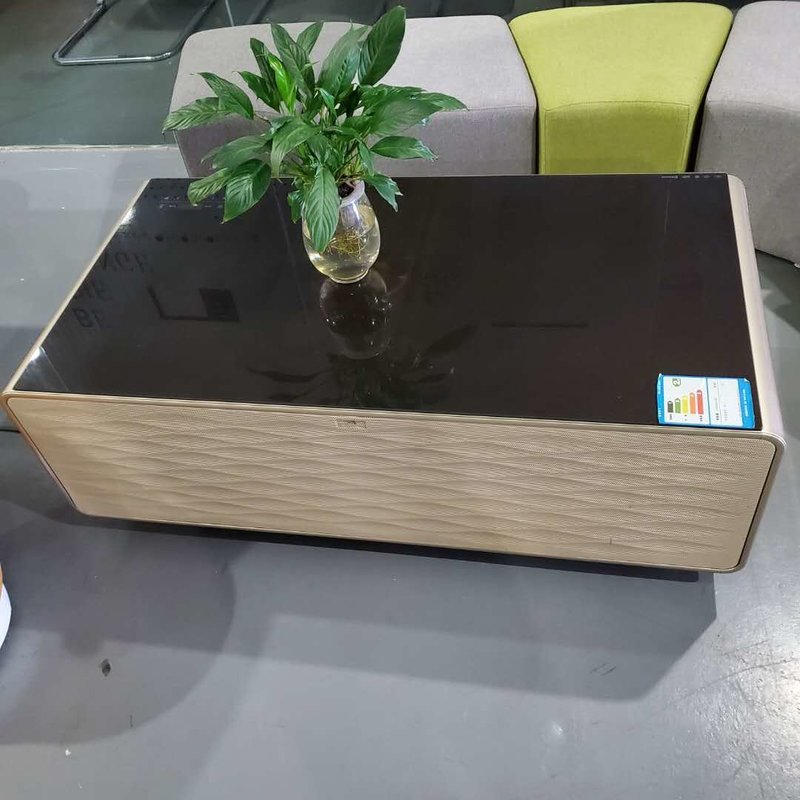 Mesa de centro elegante de la más nueva marca del OEM con los Presidentes duales de Funtions del pequeño cargador USB multi del refrigerador