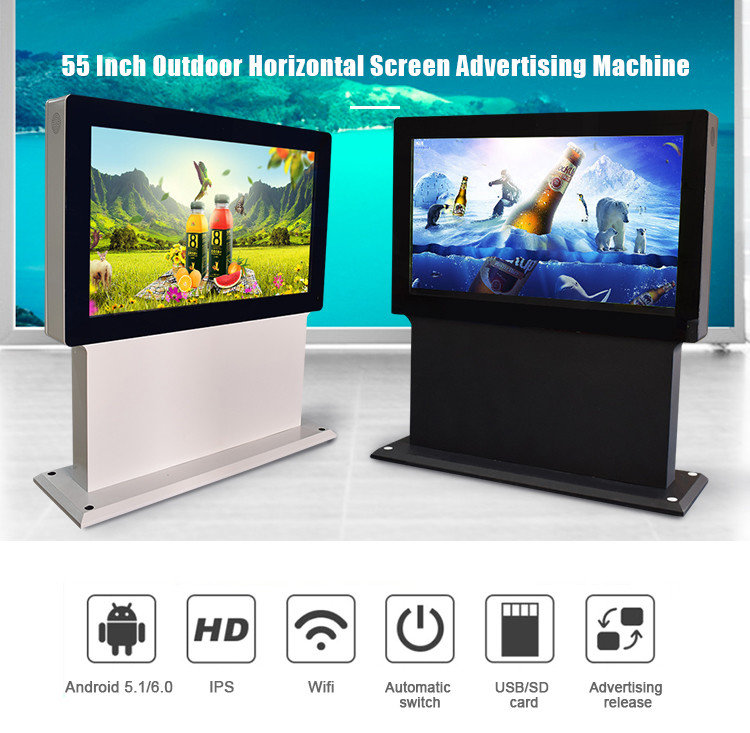Señalización al aire libre de Wifi LCD Digital ángulo de visión amplio de la pantalla de la prenda impermeable de 55 pulgadas