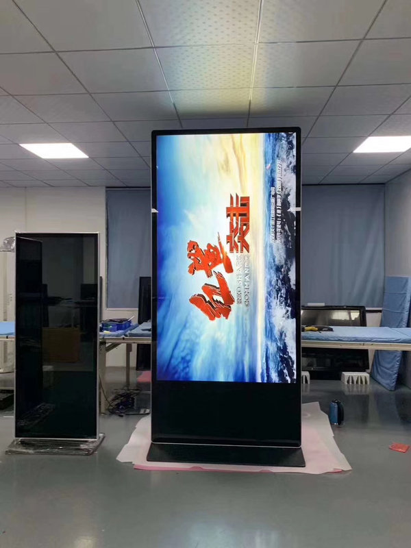 Floor Stand Standalone Digital Signage Advertising Display Android / PC Touch Screen 98"