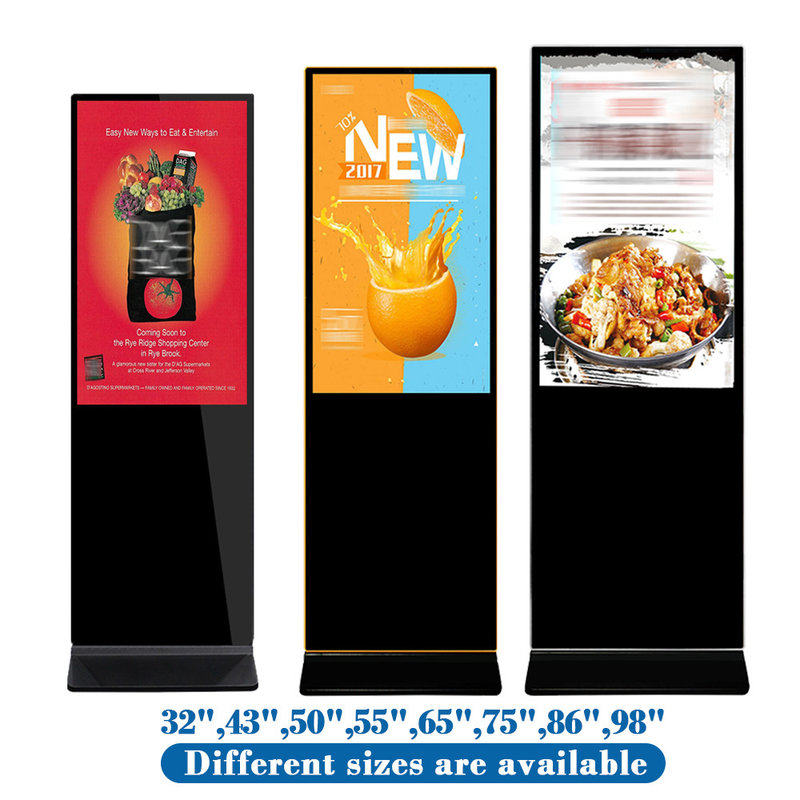 Señalización independiente de Digitaces de la forma delgada, pulgada interior de la pantalla 32-98 de la publicidad del LCD