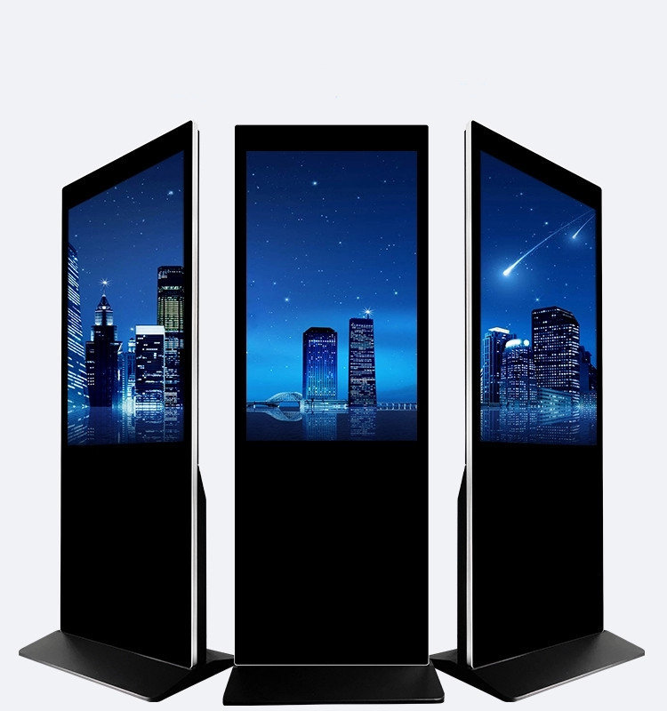 Señalización independiente vertical de Digitaces de la pantalla táctil soporte del piso de 43 pulgadas garantía de 1 año