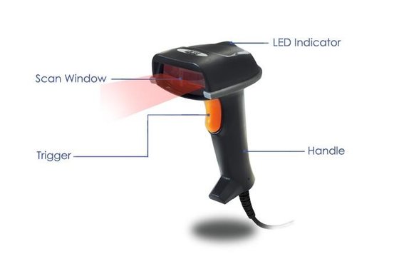 Laser Scan Portable Barcode Scanner Supports Editing Operations