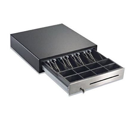Pos Cash Drawer , Receipt Printer Cash Drawer Lockable Stainless Panel