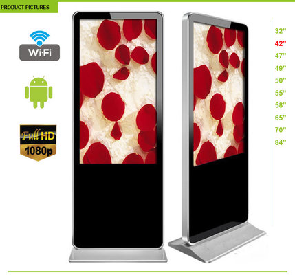 Android 4.4 X 42 Inch Self Service Kiosk Touch Screen Support Wifi LAN