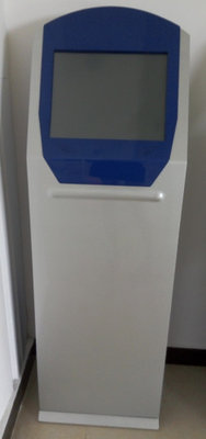 Grey Customer Service Kiosk Install Wheel SATA Hard Disk Dual Channel