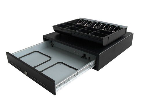 Metal Case Lockable Cash Drawer For Food Shop Beige One Media Slots