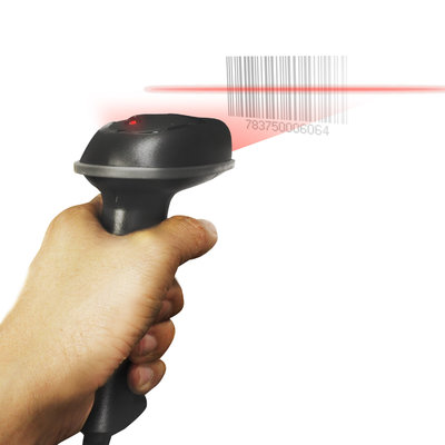 Long Reading Distance Portable Barcode Scanner With Keyboard Interface
