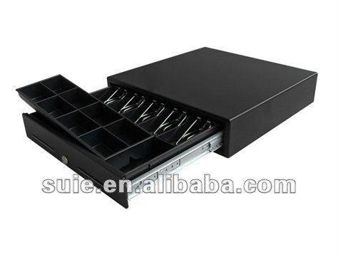 Separate Coin Lockable Cash Drawer Spring Loaded Bill Clips Removable