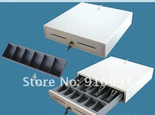 Separate Coin Lockable Cash Drawer Spring Loaded Bill Clips Removable