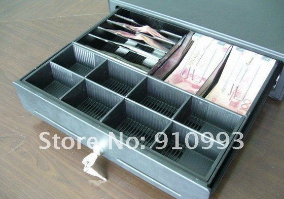 Custom Made POS Cash Drawer With Keylock ABS Plastic Construction