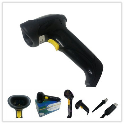 Handheld USB Barcode Scanner Plastic Material , Cordless Barcode Scanner