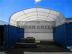 China Low cost, easy install, 6m Wide Container Shelter supplier