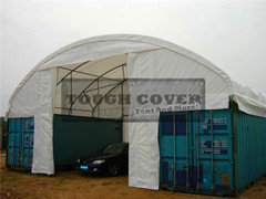 China Portable and Relocated 10.9m(36ft) Wide Container Tent supplier