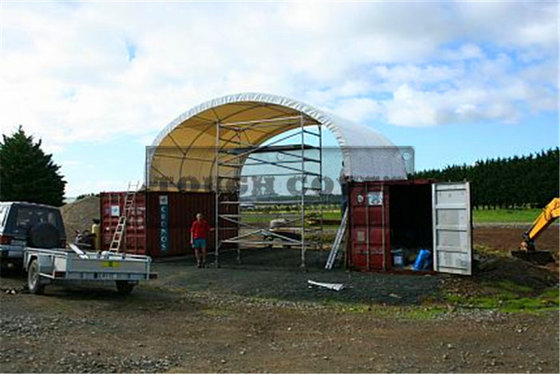 8m wide,Shipping Container Shelter,container tent,Fabric structures supplier