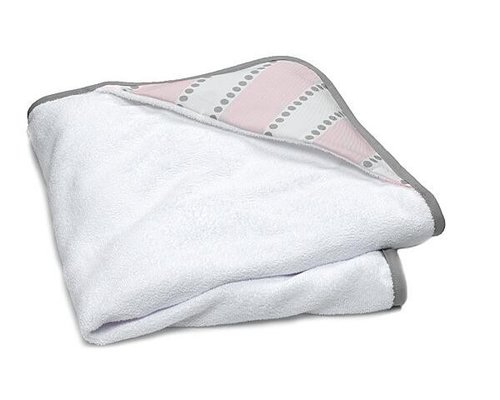 Pro-environment Baby Hooded Bath Towels,simple graceful,white color,quadrate