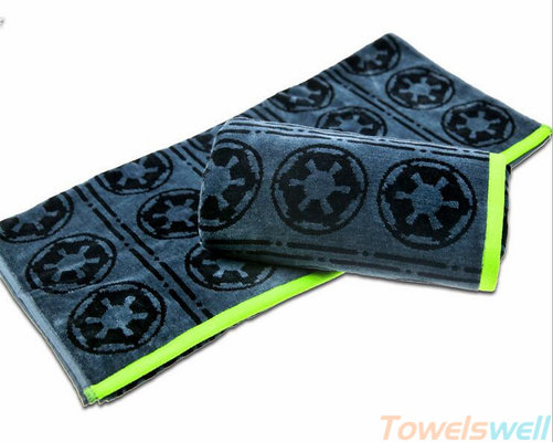 Yarn Dye Jacquard Patterned Bath Towels  Machine Washable Ultra Soft